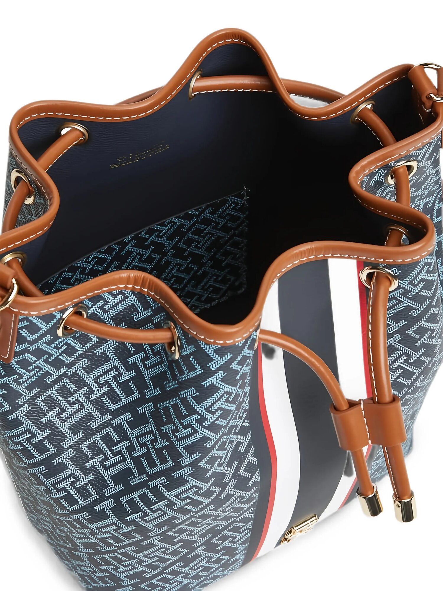Сумка TOMMY HILFIGER TH Monoplay monogram bucket bag — фото 1
