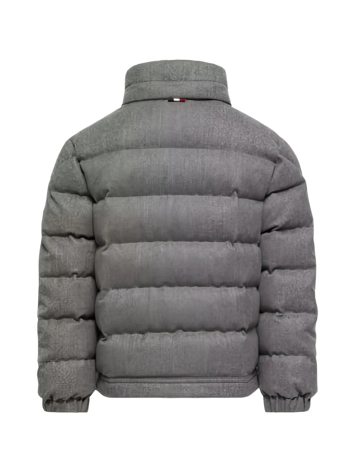 Пуховик Moncler Quade, размер 14 лет, серый/синий/голубой — фото 1