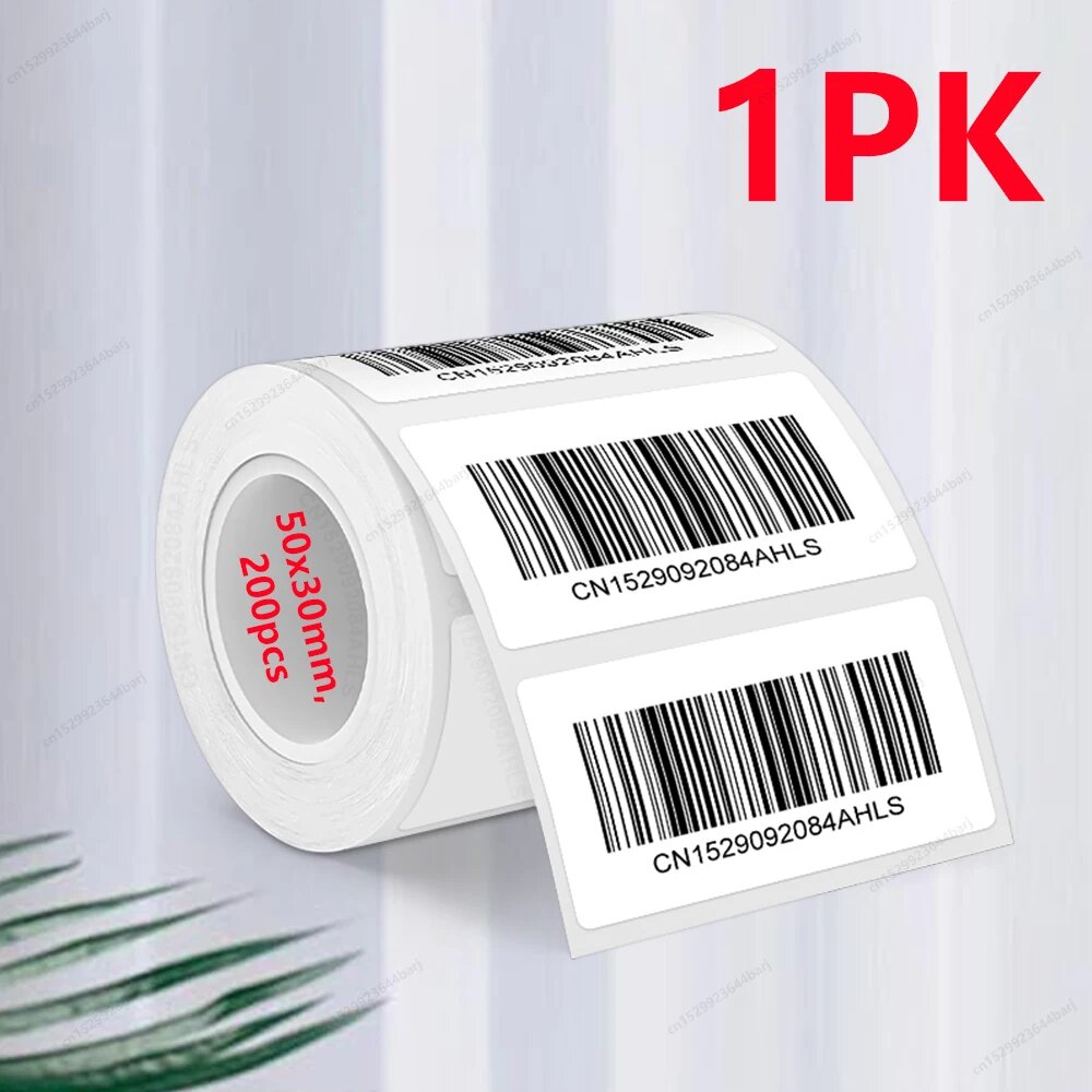 Термонаклейки X2 для принтеров этикеток ABCOLOR White 50x30mm