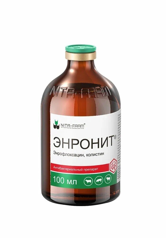 Энронит NITA-FARM, раствор 100 мл, для ветеринарного применения