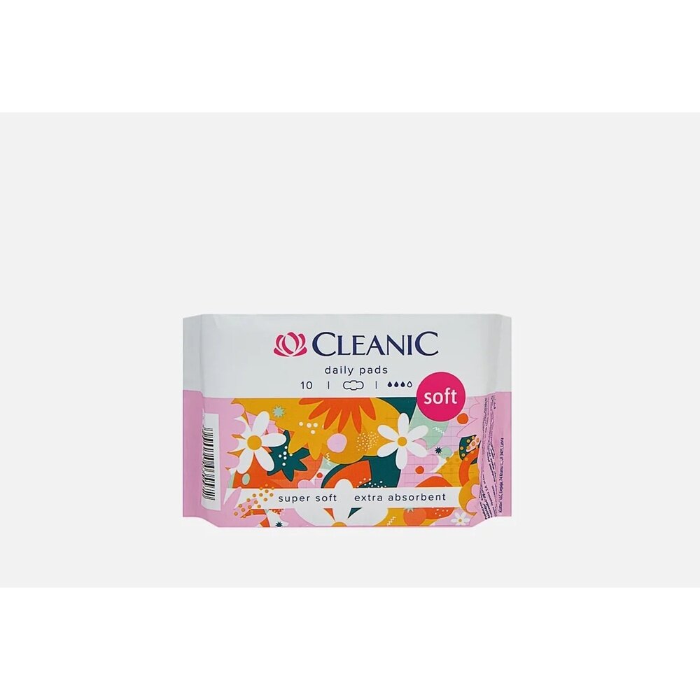 Прокладки гигиенические СLEANIC "Soft", дневные, впитываемость 3, 10 шт (10448118)
