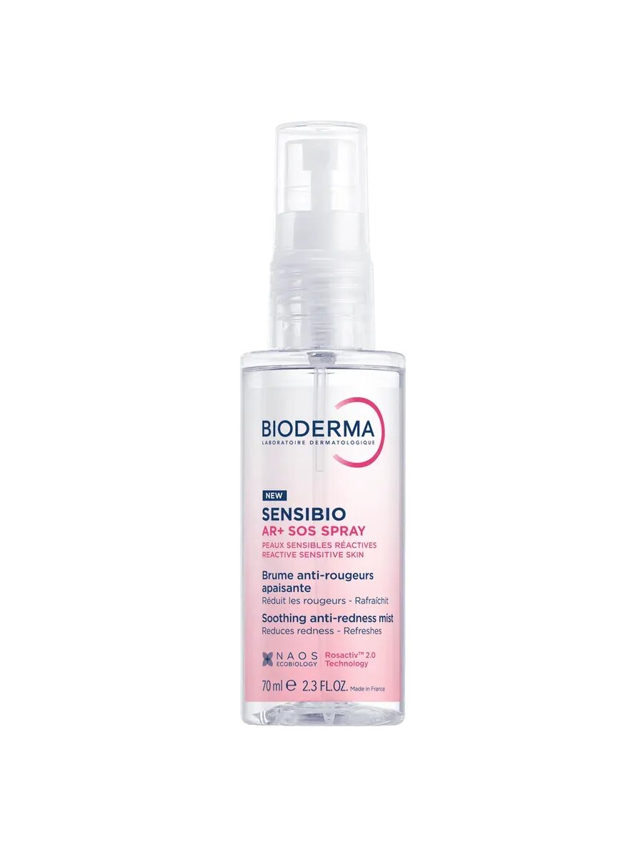 Bioderma Сенсибио AR+/Sensibio AR+ Мгновенно успокаивающий SOS спрей против покраснений 70 мл 1 шт