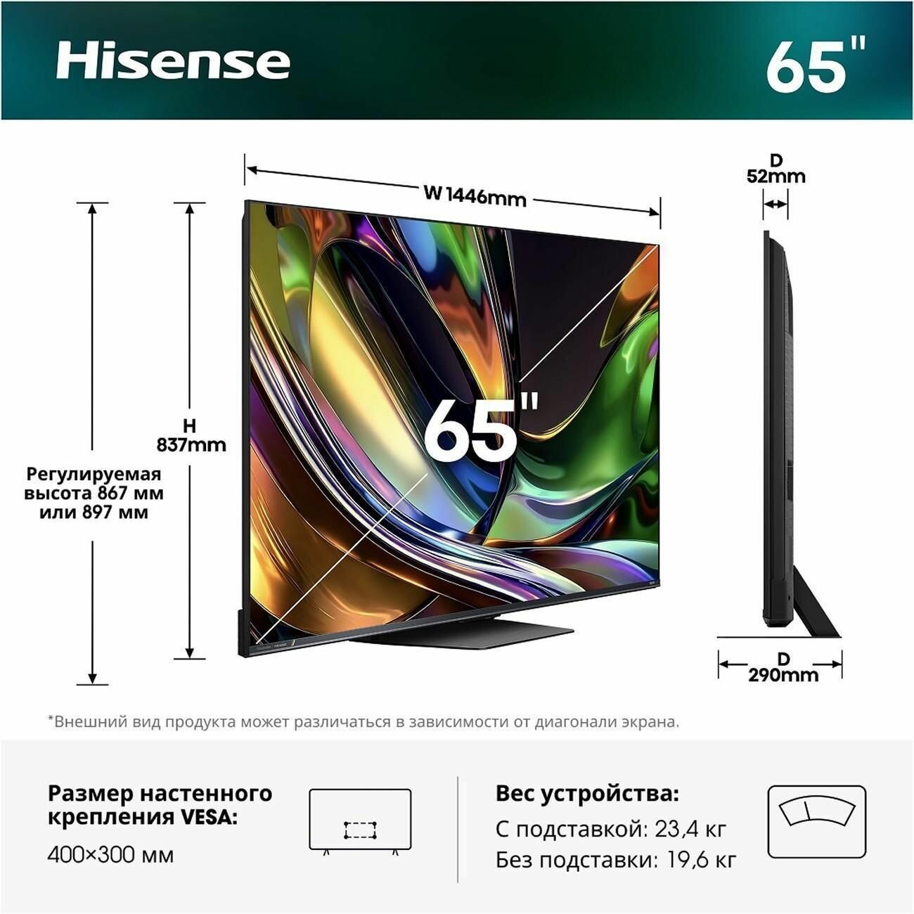 Телевизор Hisense 65UR8S — фото 1