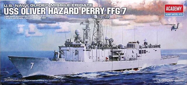 Модель Академии 1/350 американский фрегат FFG-7