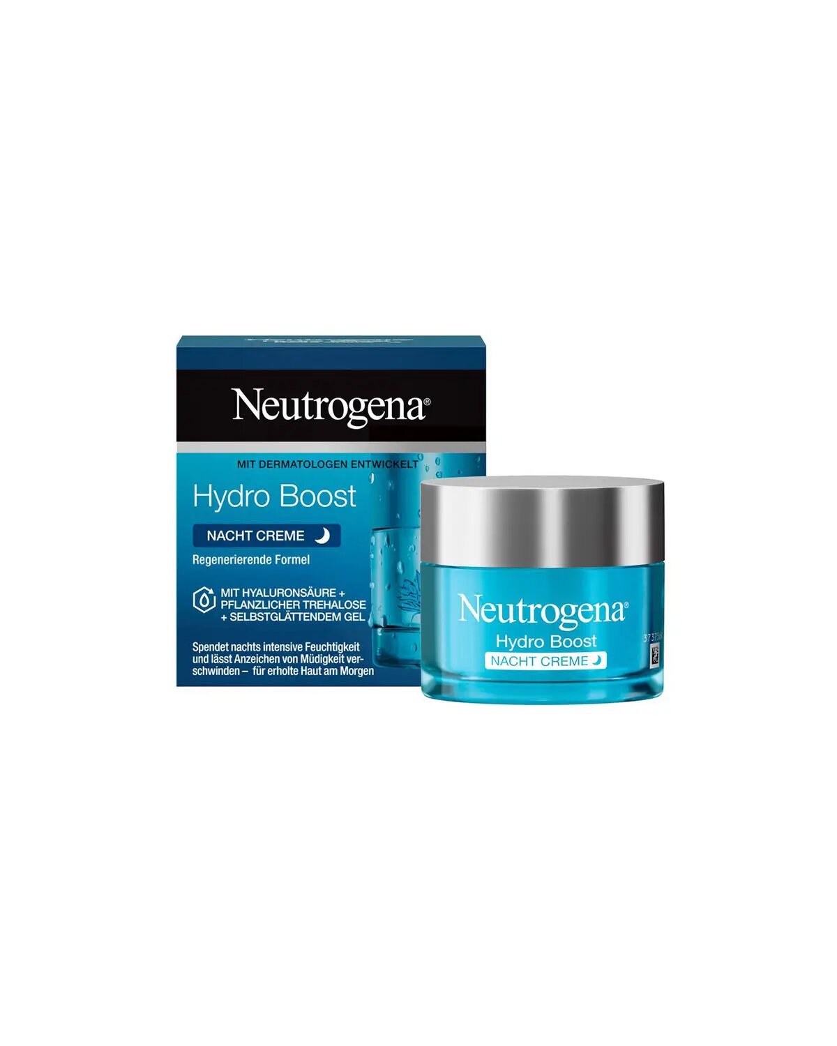 Ночной увлажняющий крем Neutrogena Hydro Boost, 50 мл| глубокое увлажнение и устранение следов усталости кожи.