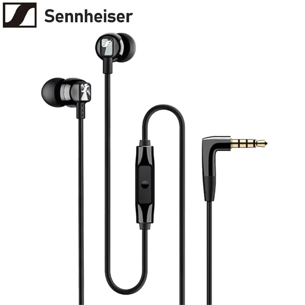 Sennheiser Наушники проводные с микрофоном, 3.5 мм, черный