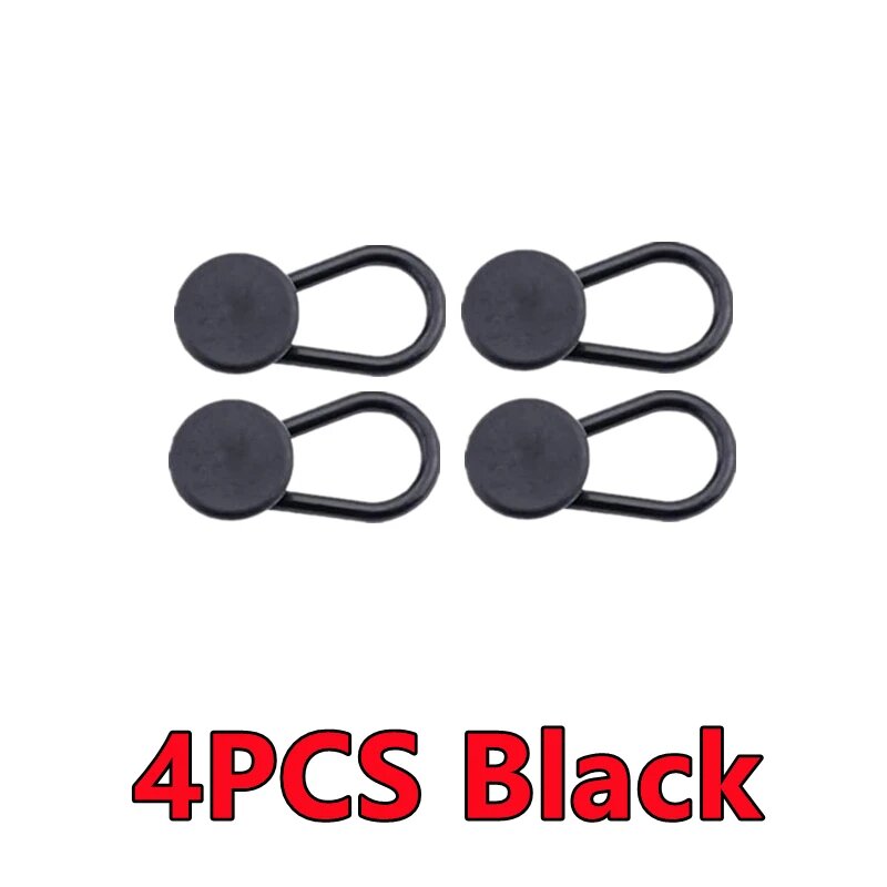Удлинители пуговиц для брюк и юбок 10-18 мм M-15mm, 4PCS Black