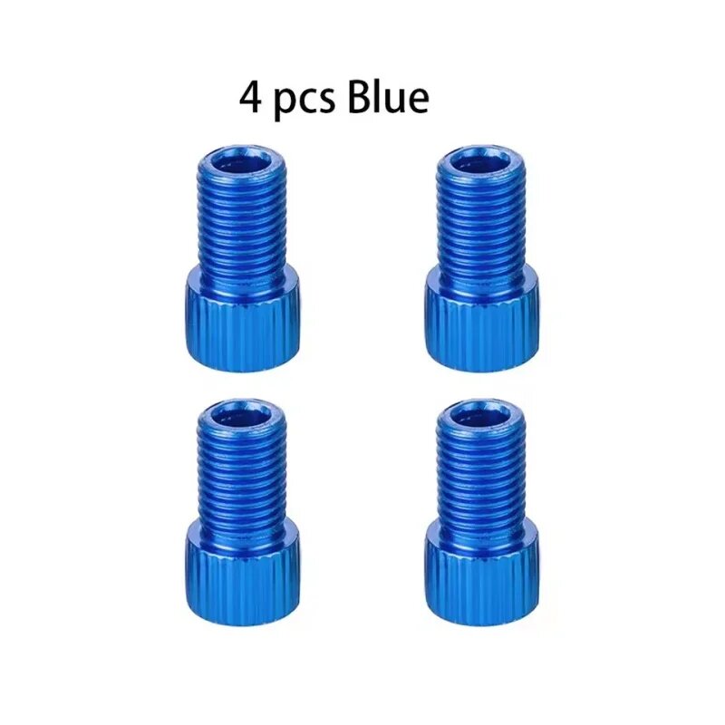 Комплект адаптеров Presta-Schrader 4 шт Синий, blue 4pcs