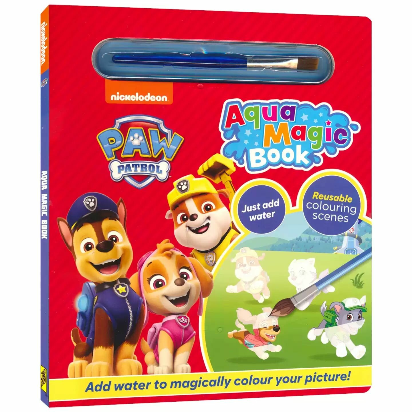 Paw Patrol Aqua Magic Book волшебная книга для рисования "Щенячий патруль" (с водной кисточкой)