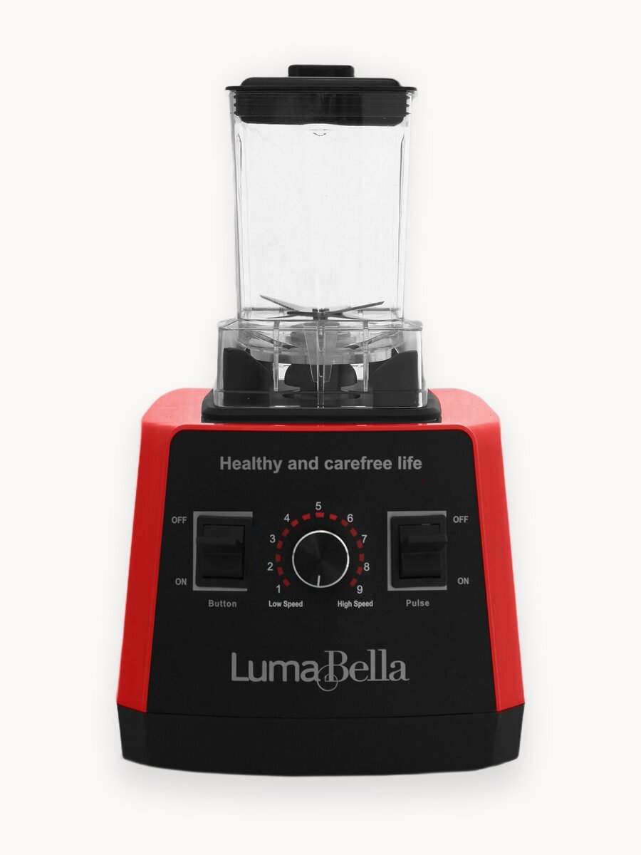 Блендер стационарный Luma Bella, домашний, кухонный измельчитель для льда и смузи, кофемолка, 5000 Вт,9 скоростей, защита от перегрева, красный