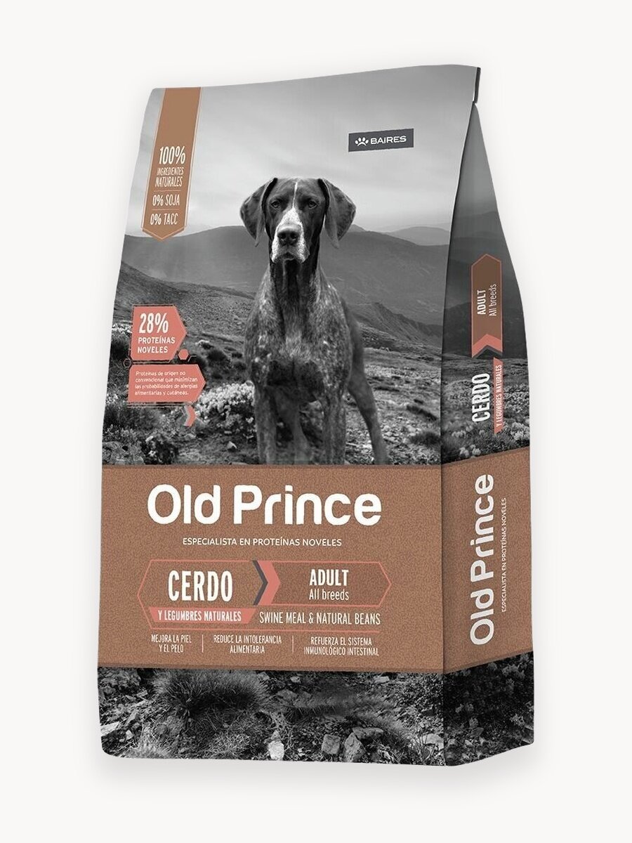 Сухой корм Old Prince Noveles - Cerdo & Legumbres Naturales 3 Kg (Для взрослых собак. Кабан и Нут)