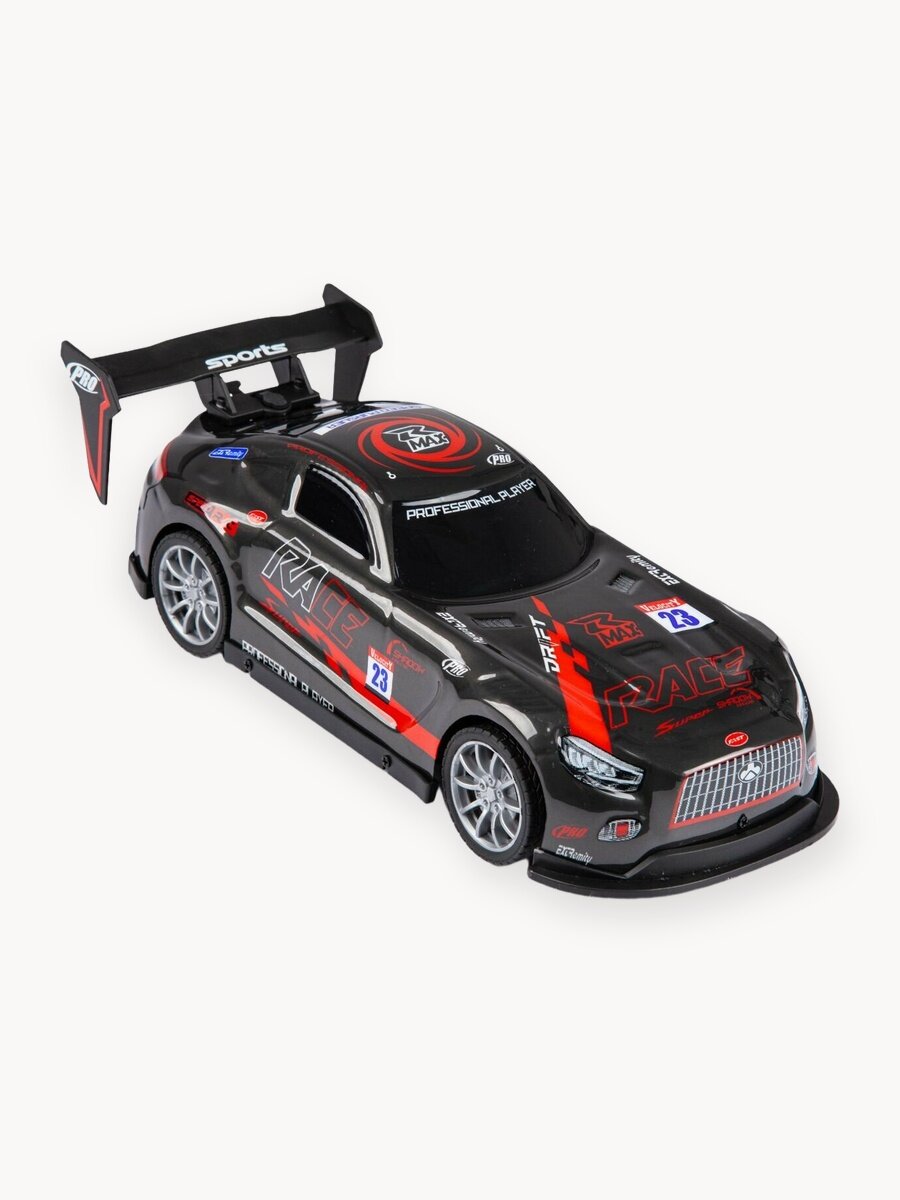 Машинка гоночная на пульте управления 7 км/ч с паром, мелодиями и подсветкой, пульт 60 м