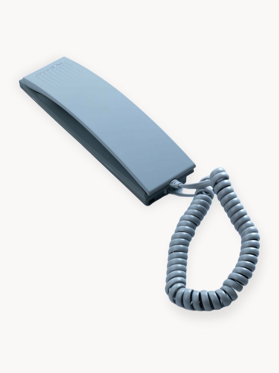 Трубка Цифрал КМ-3 Серая Бархат "soft-touch" с индикацией, координатная, подходит для домофонов Метаком, Цифрал, Визит