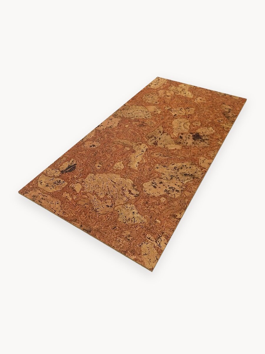 Пробковый клеевой пол IBERCORK, Леон Рохо 4 VG, 600x300x4 мм, 1.98 кв. м, 11 пластин