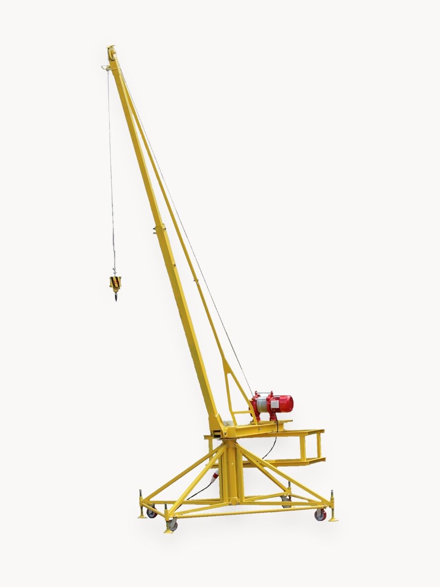 Кран стреловой поворотный типов «Пионер» и «Мастер» модель КСП-1000 (механизм поворота стрелы ручной, высота подъема 60 м, без груза, без колес)