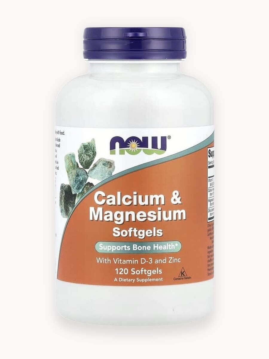 NOW Foods Calcium and Magnesium Softgels 120 гел. капсул