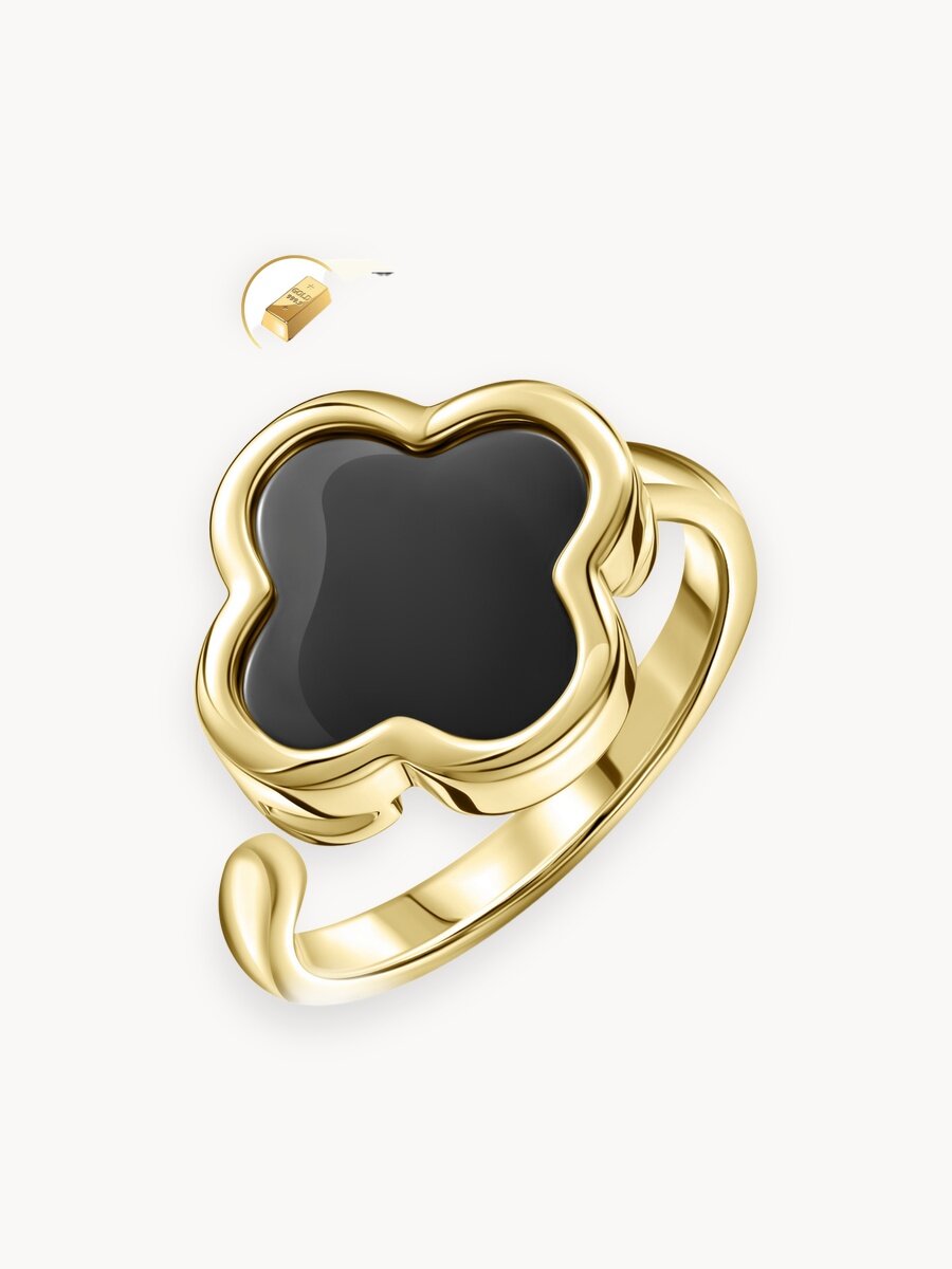 Кольцо, керамика, перламутр