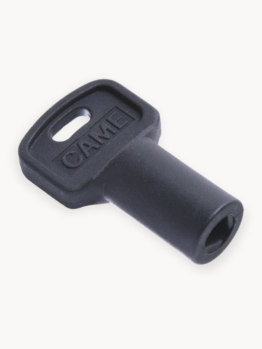 Ключ трехгранный CAME оригинальный, цвет черный, пластиковый суперпрочный