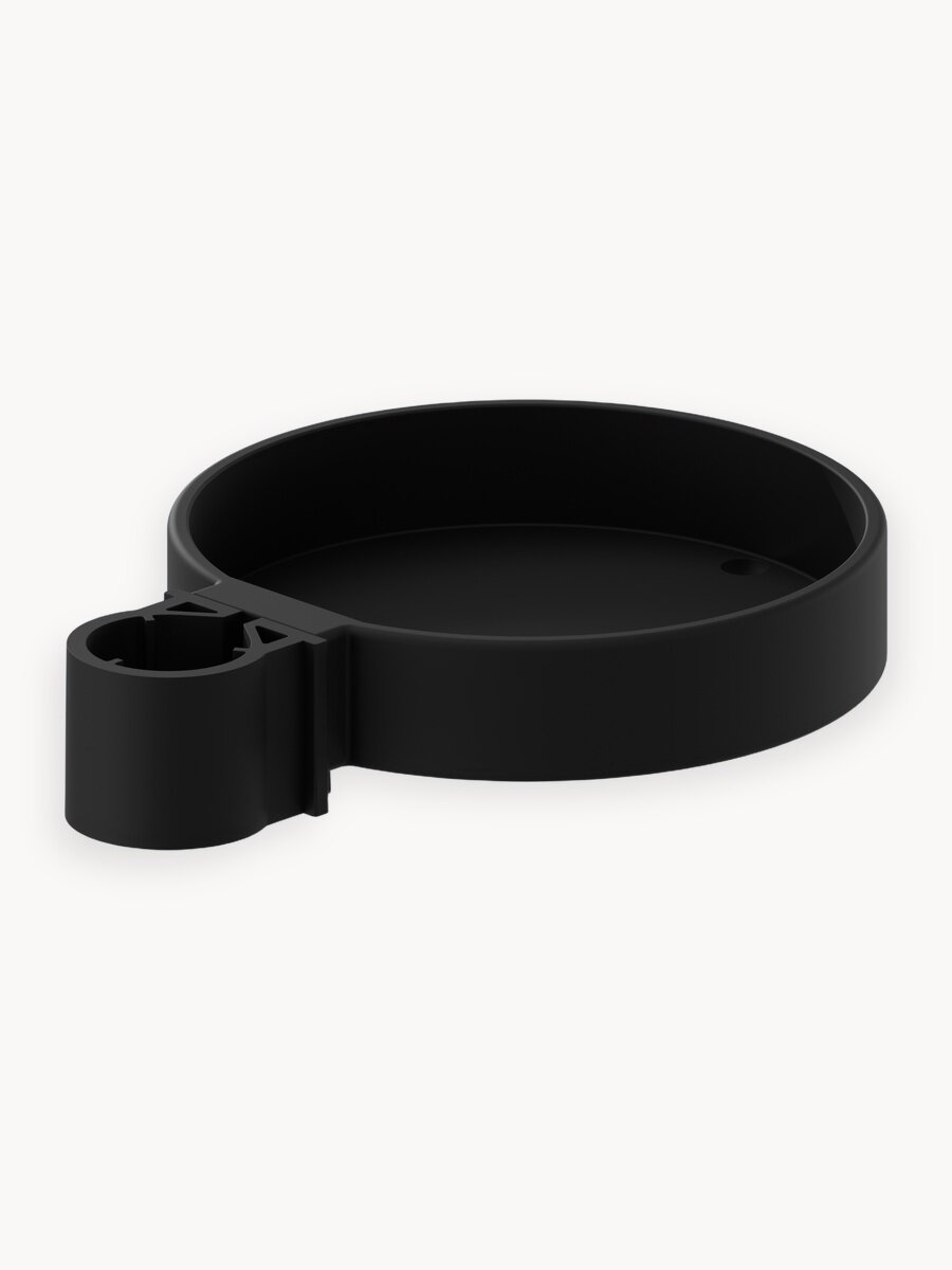 Мыльница для душевой штанги Homsly, матовый черный, коллекция Basic, 2H-015-BRSD-BSC