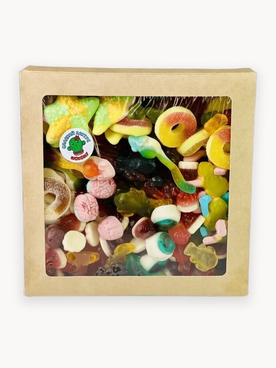 Мармелад жевательный подарочный набор микс мужчине женщине 1200 гр