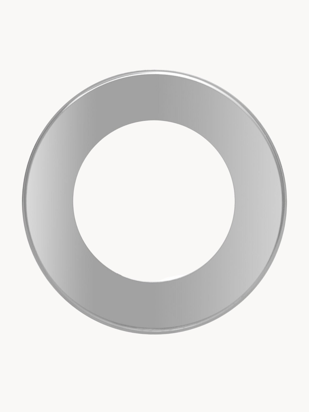 Чашка декоративная для смесителя (отражатель) 1" (55х34х6 мм) цилиндрическая (хром)