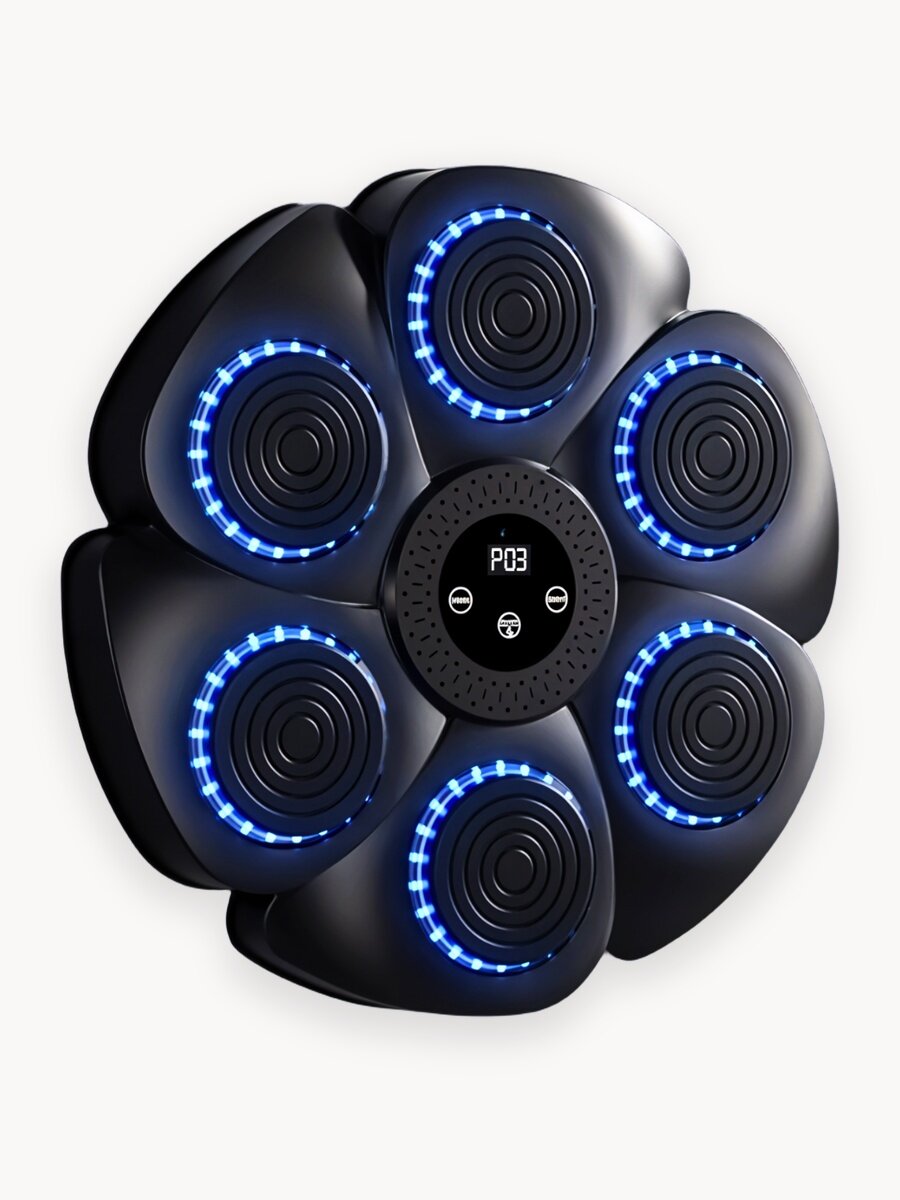 Тренажер для бокса "Интерактивный музыкальный тренажер с перчатками", настенный, электронный