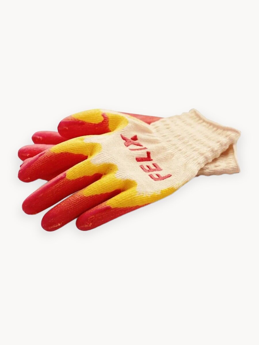 Перчатки Felix 410060011, с латексным покрытием, хлопок, 1 пара