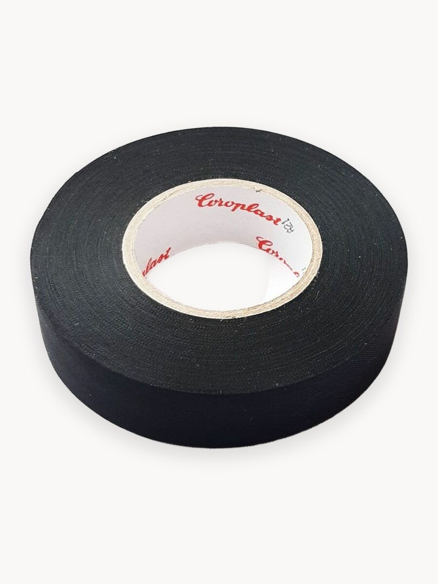 Изолента Coroplast 839 * 1шт, 25 метров, 19мм, ПЭТ-ткань лавсан, тканевая / матерчатая