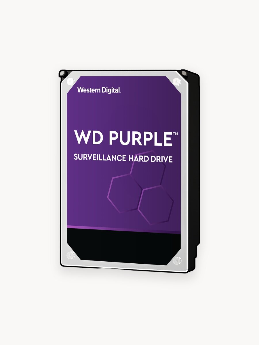 6Тб Жесткий диск Western Digital Purple WD60PURZ, для систем видеонаблюдения, 6TB, SATA 6Gb/s