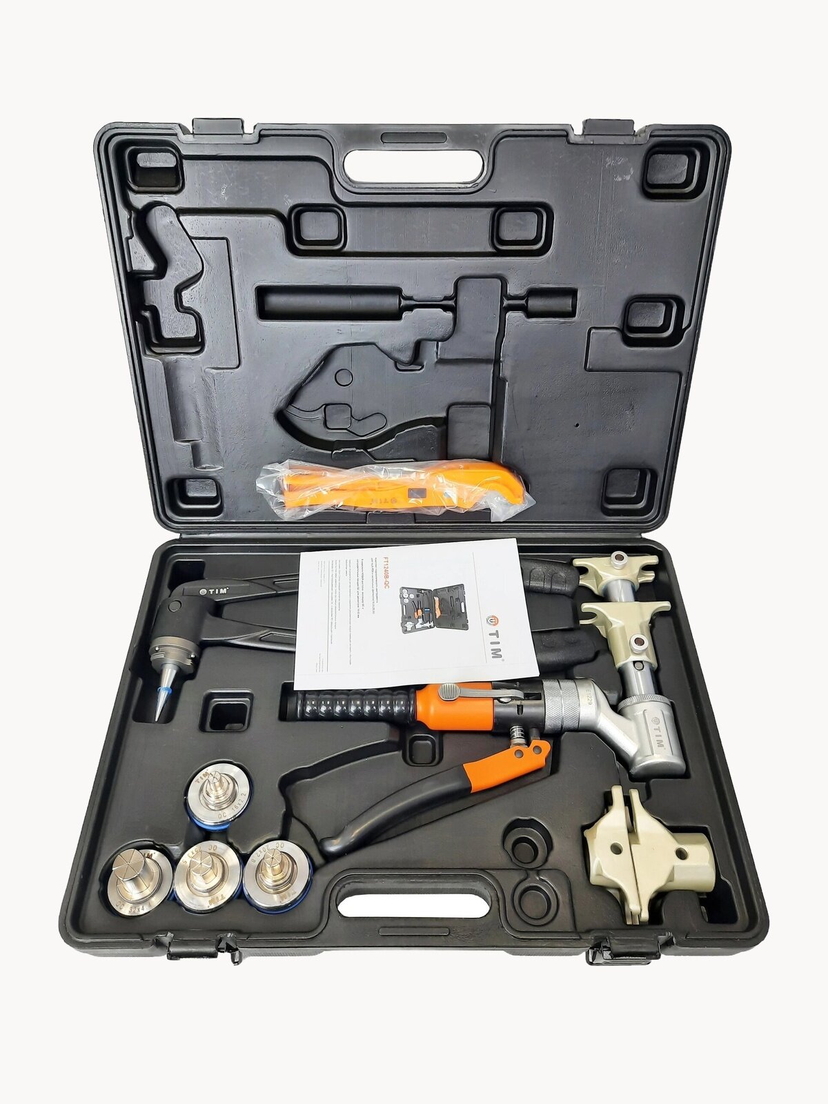 Комплект гидравлического инструмента для труб PEX и аксиальных фитингов FT1240B-QC