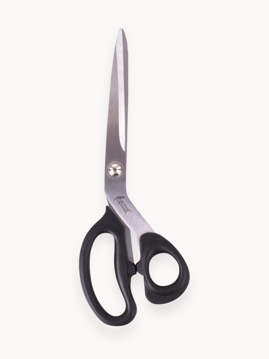 Портновские ножницы для шитья, творчества и рукоделия Остров Сокровищ Классик, 230 мм, черные, блистер, 237452