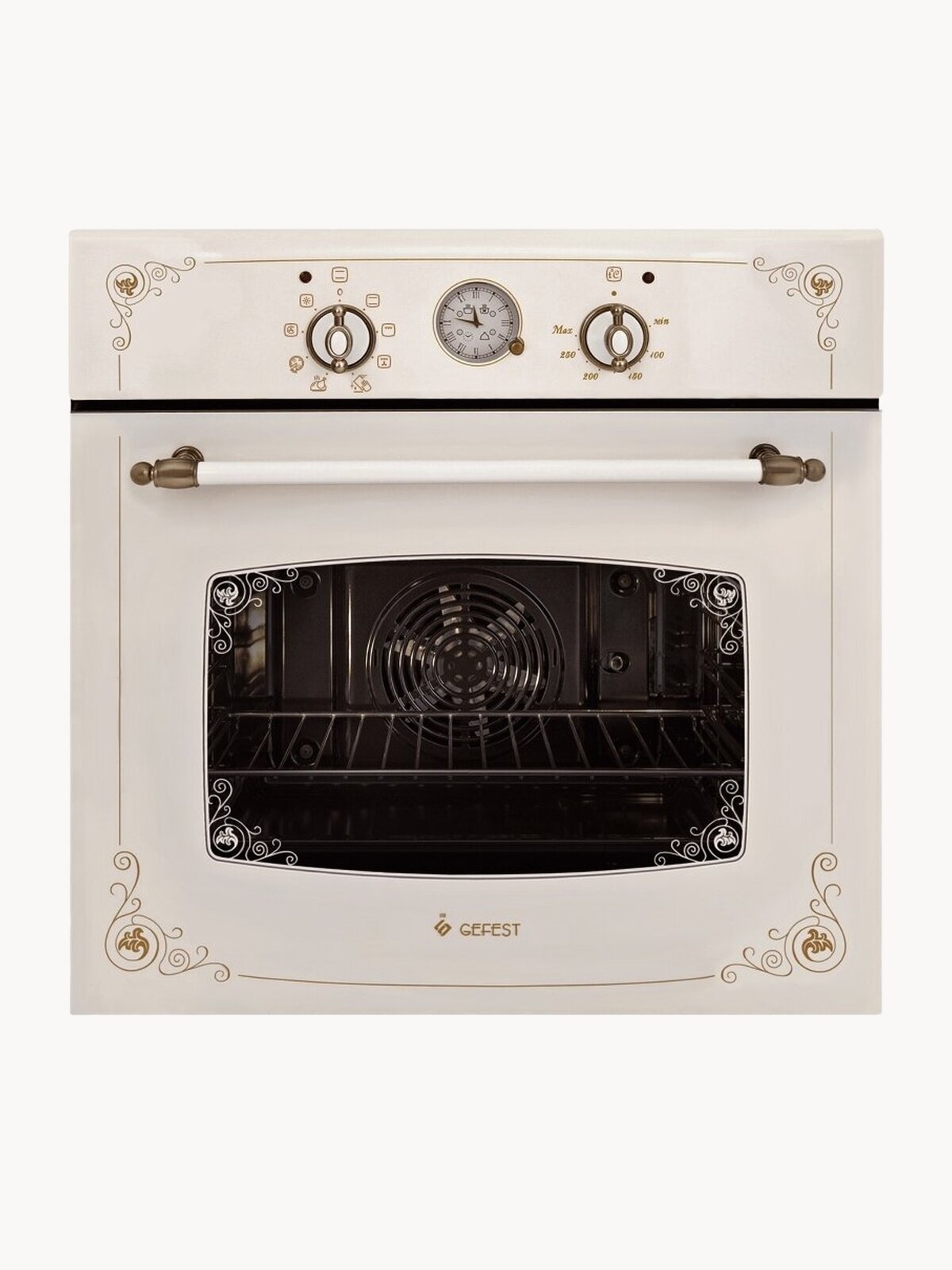 Электрический духовой шкаф Gefest ЭДВ ДА 602-02 К74 59 см, 55 л гриль конвекция, бежевый