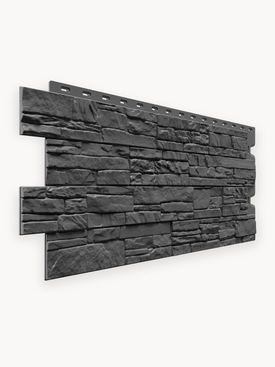 Фасадная панель Docke алтай, Графит, 10 шт.