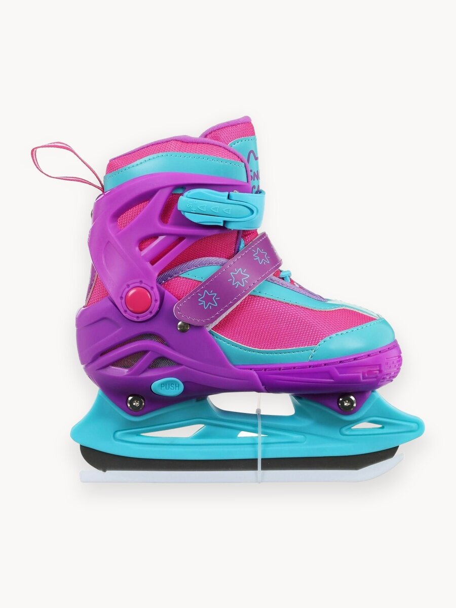 Коньки роликовые детские для девочек ролики 2 в 1 раздвижные / 30-33 размер