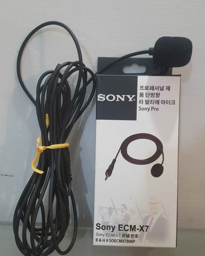 S0NY с 5-метровым проводным микрофоном 3,5 мм, ошейником для микрофона для записи голоса, петличный микрофон для мобильн