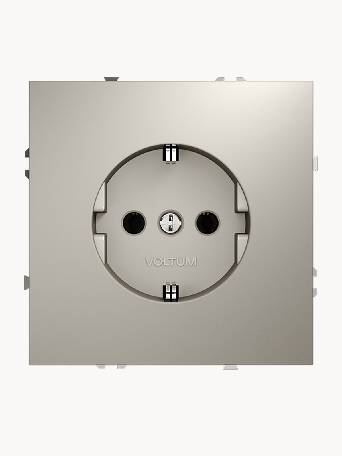 Комплект розетка с заземлением 16А и рамка VOLTUM S70 (кашемир) VLS040103NR