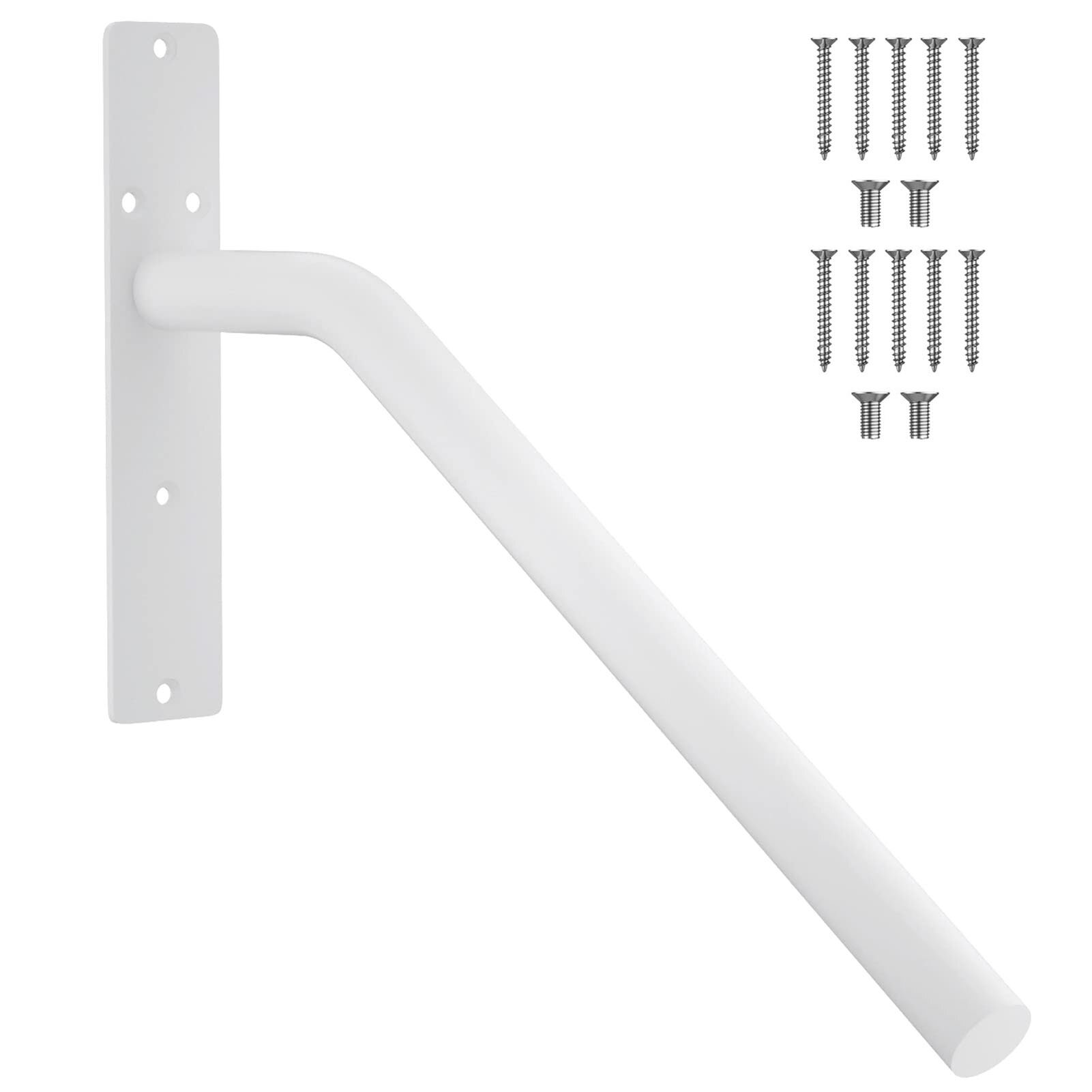 Настенное крепление лестницы, перила из легированной стали, сверхмощные лестничные перила, поручни для гаража, белые