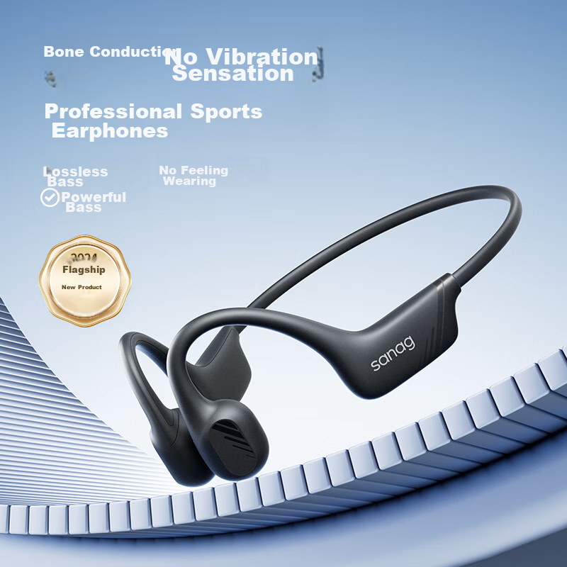 Беспроводные наушники SANAG Saina B21 Bone Conduction Headphones, цвет BlackБеспроводные наушники SANAG Saina B21 Bone Conduction Headphones, цвет Black