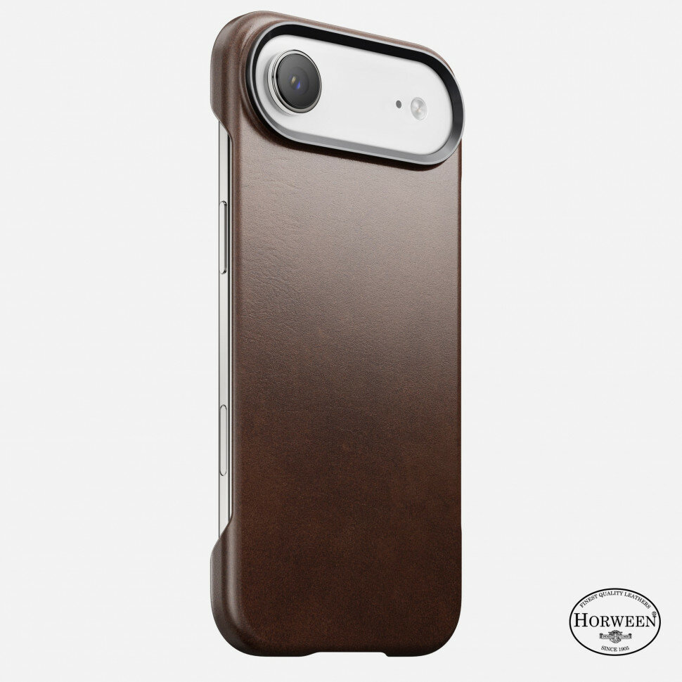 Кожаный чехол Nomad Traditional Horween Leather Case для iPhone Air коричневый (Rustic Brown)