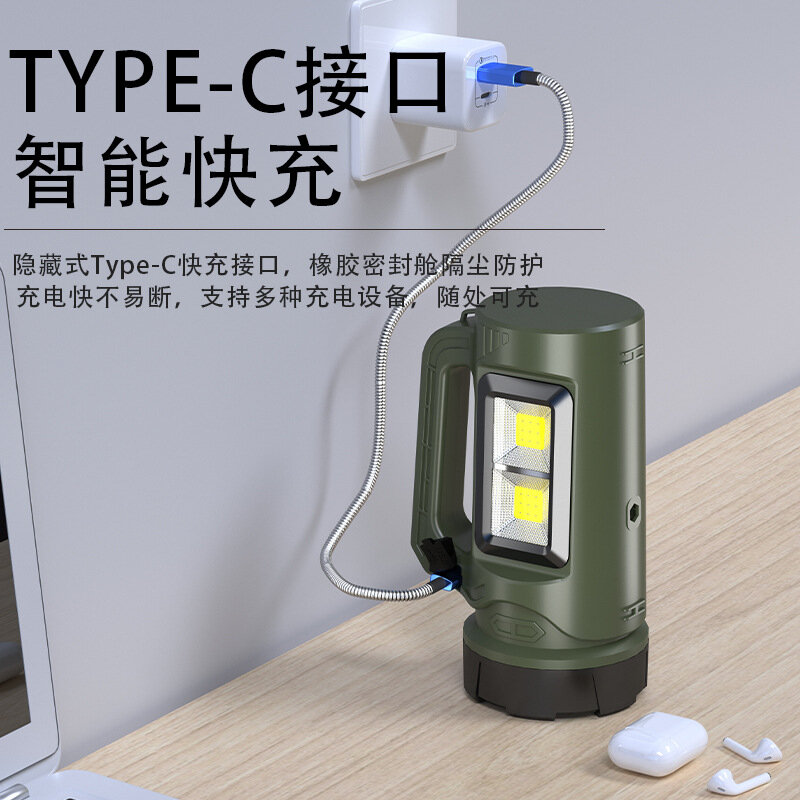 Фонарик, компактный, сверхмощный, перезаряжаемый, с длительным временем автономной работы