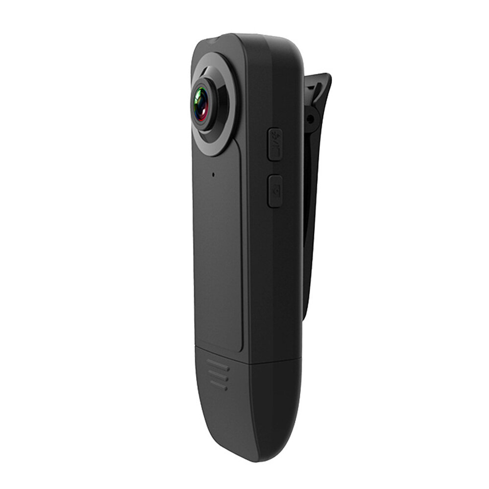 1080P Mini Body Camera с Audio Clip-on Video Recorder Wide Angle Video Camera Built-in Battery Night Vision Motion Detection для Hiking Riding Running Travel, Sensor 2Mega CMOS GC1024, Aperture F 2.5, Focal length f=2.26mm, Optical FOV(D) 155, FOV(H)