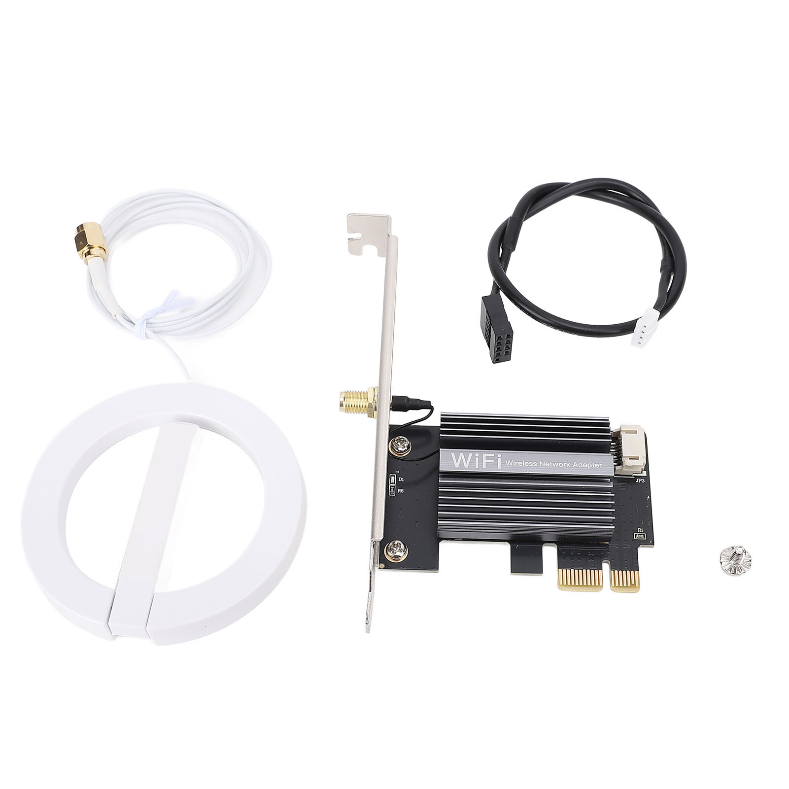 Wi -Fi6e PCIe WiFi Card 4174MBPS 3 полоса Bluetooth 5.2 Беспроводная адаптерная ПК настольная сетевая карта PCIe для Win 10 11 для антенны Extension Extension Linux