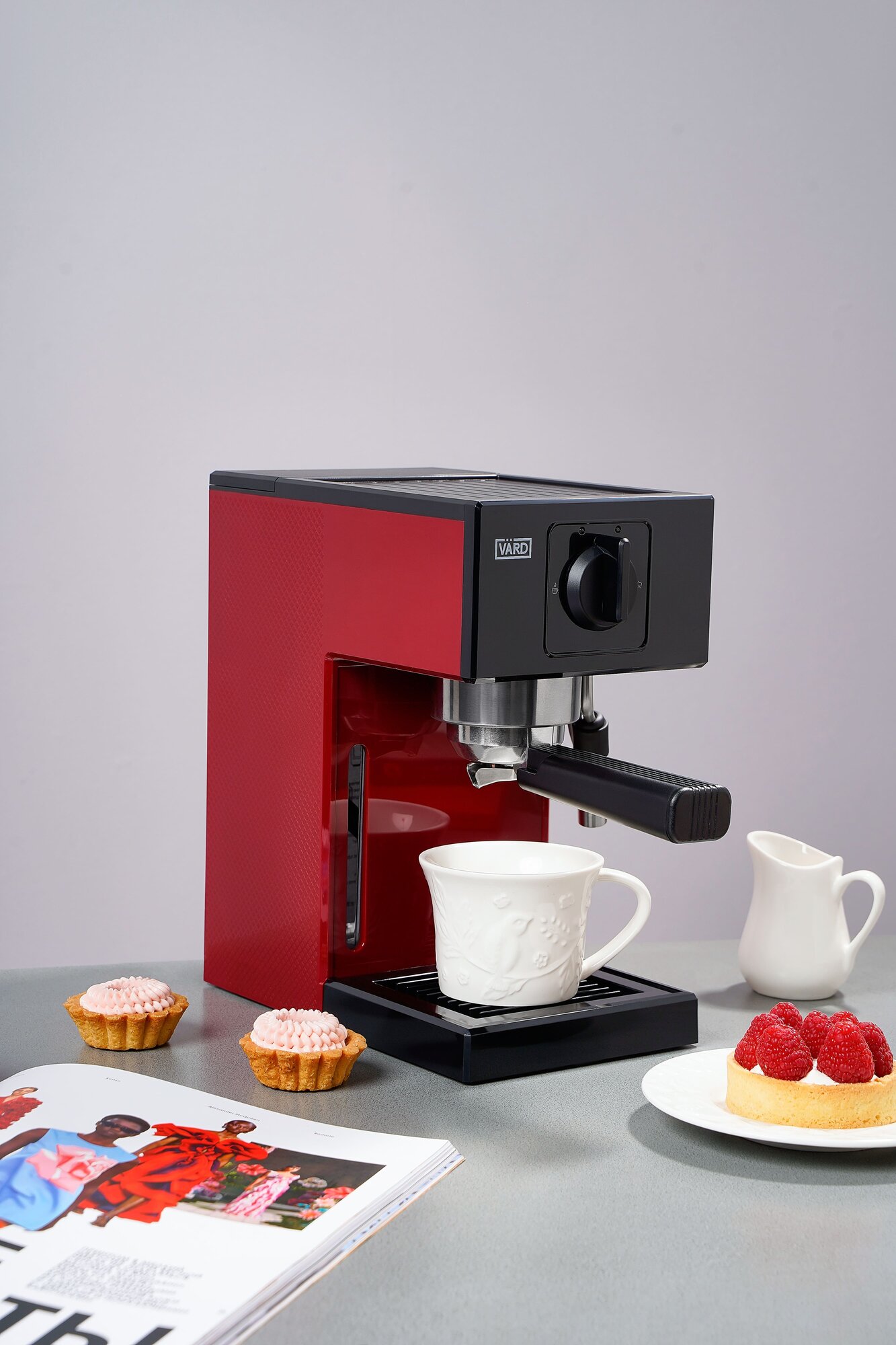 Кофеварка VARD VCPA1V / Кофемашина рожковая / Кофеварка рожковая / Кофеварка с капучинатором
