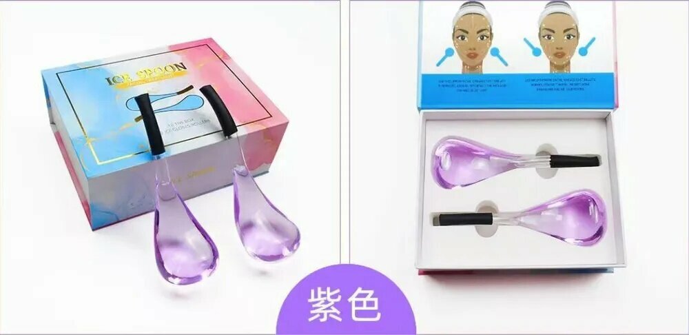 Xiaomi YouPin Массажёр-криосфера для лица охлаждающий овальный золотой, Ice Globes2 шт, КитайA