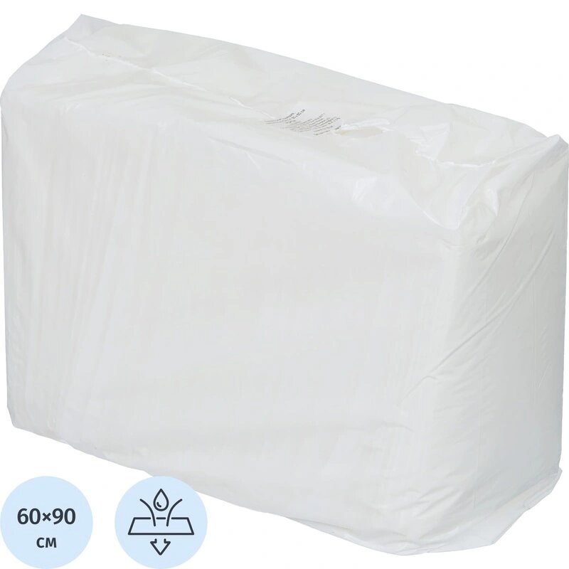 Пелёнка впитывающая 60х90см, эконом 30шт/уп