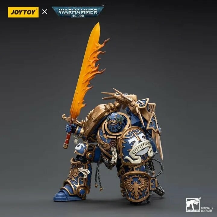 Warhammer 40K/ Боевой молот 40K 1/18 Примарх Робут Жиллиман Примарх Ультрамаринов(Primarch of the Ultramarines Roboute Guilliman) Подвижная фигурка Меч Императора коллекционная статуэтка