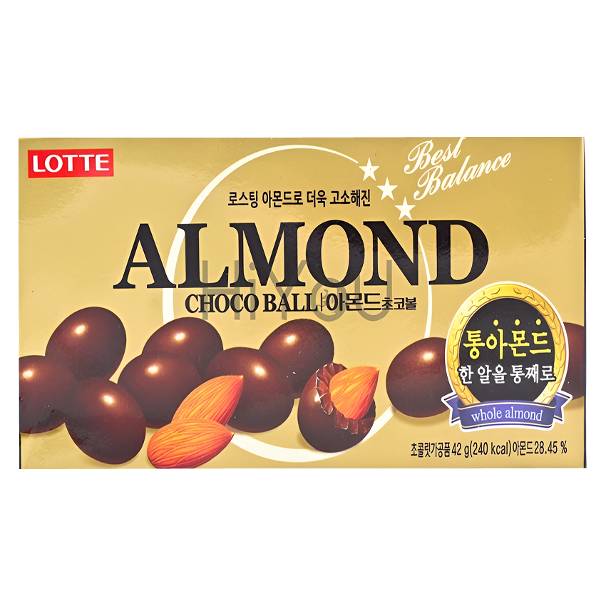 Lotte Flat Peach Chocolate Snack миндаль в шоколаде 46 гр