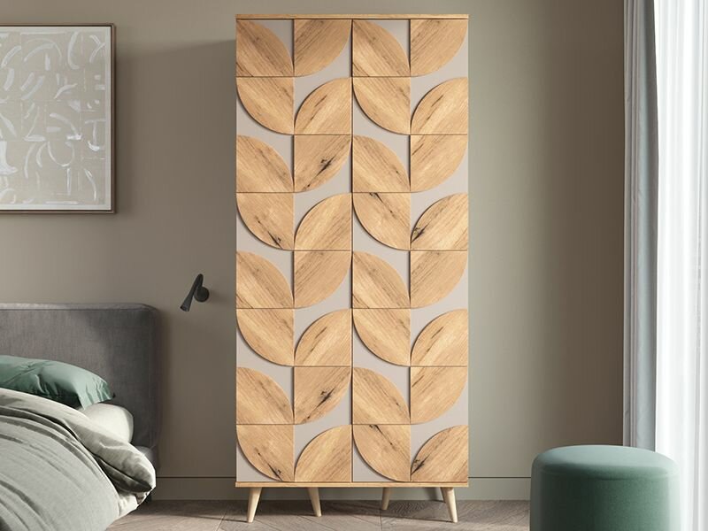 Шкаф распашной для одежды "Невада" 92,5х202,6х50 Кашемир