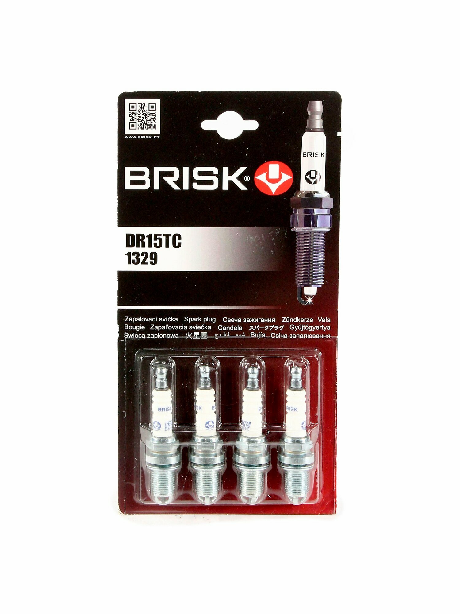 Свечи зажигания VAG, BMW, Chery, к-т 4 шт, BRISK Extra DR15TC