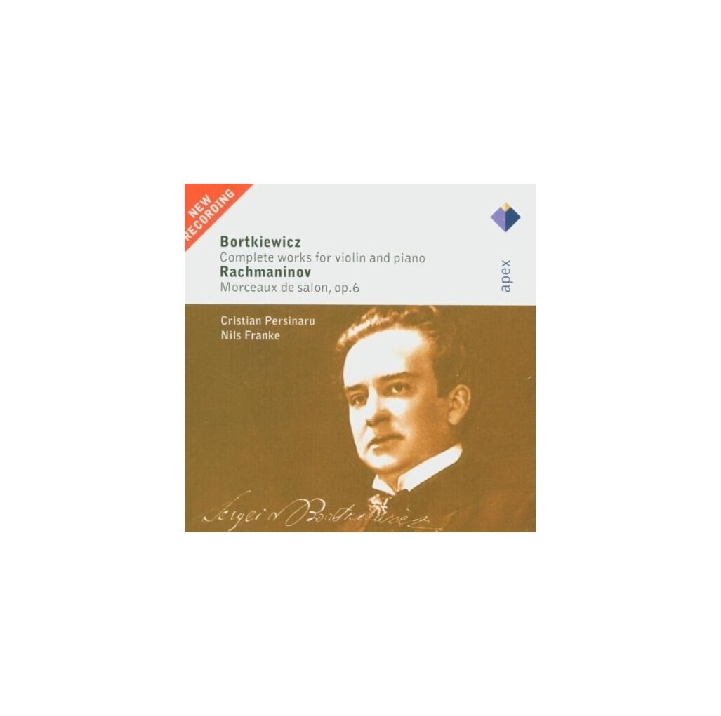Диск Bortkiewicz: Works for Violin & Piano - first studio recordings; Rachmaninov: Morceaux de Salon, Op.6. / Christian Persinaru, Nils Franke. (1 CD)